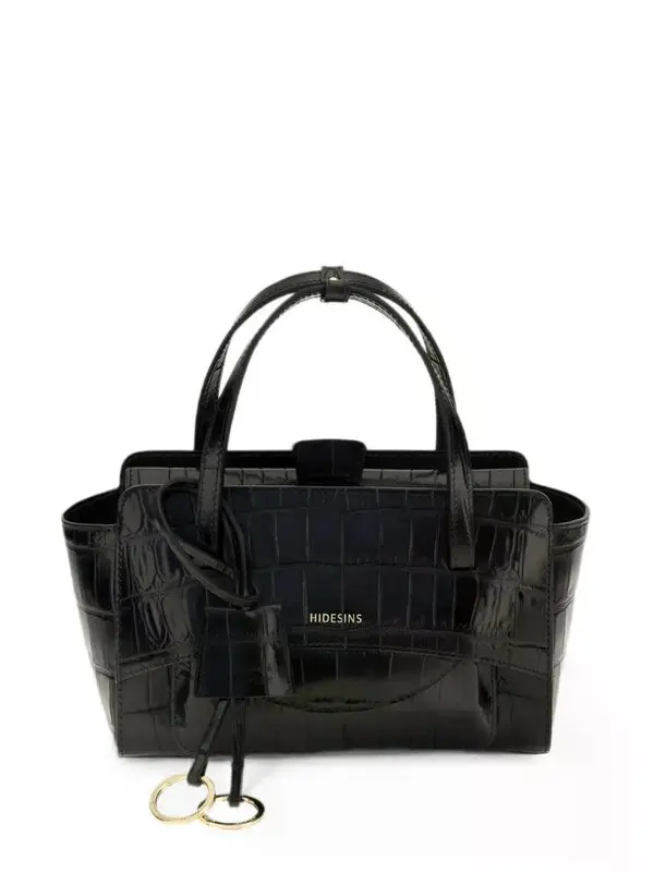 B Sides Croc-effect Leather Shoulder Bag