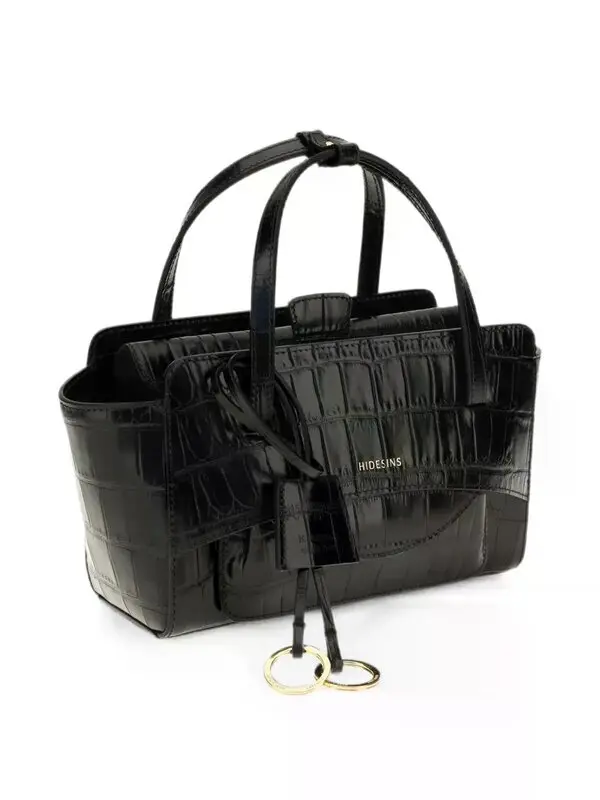 B Sides Croc-effect Leather Shoulder Bag