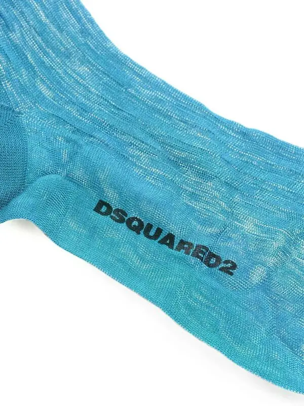 Dsquared2 Logo-print Ribbed Socks