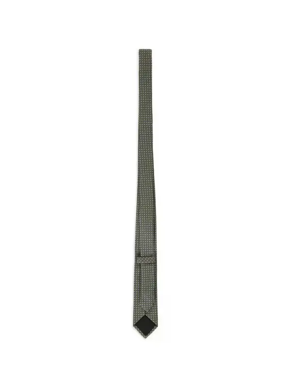 Corneliani Jacquard Motif Geometric Pattern Neck Tie
