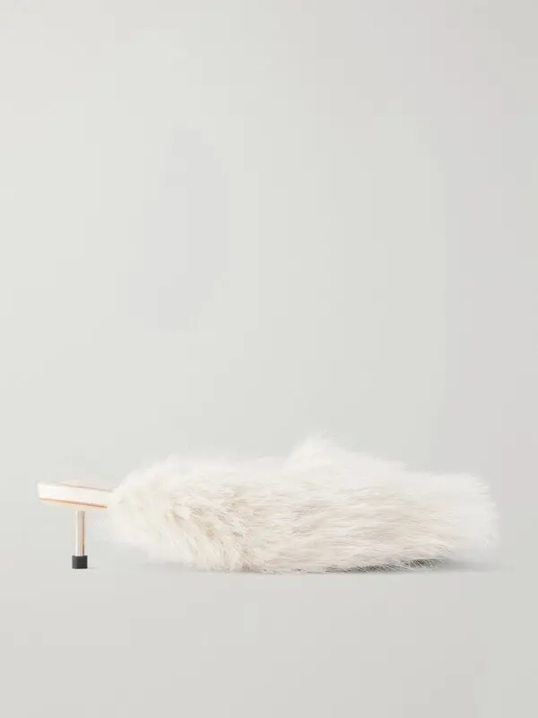 Simone Rocha Plush Mules - Neutrals