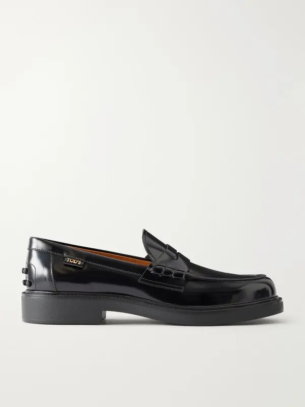 TOD'S Logo-detailed Patent Leather Loafers