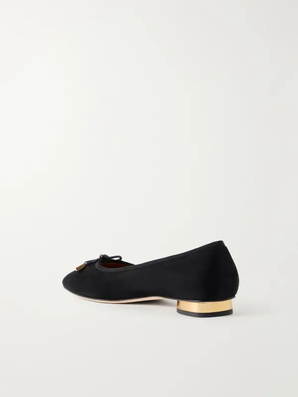 TOD'S Suede Ballerina Flats