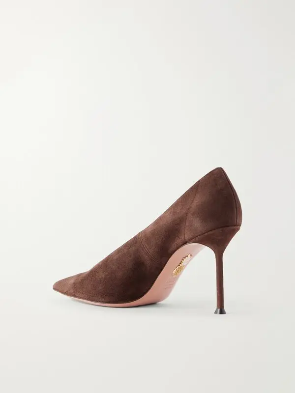 AQUAZZURA Voltaire 85 Suede Pump