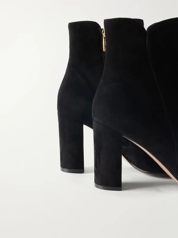 GIANVITO ROSSI 85 Suede Heeled Ankle-boots