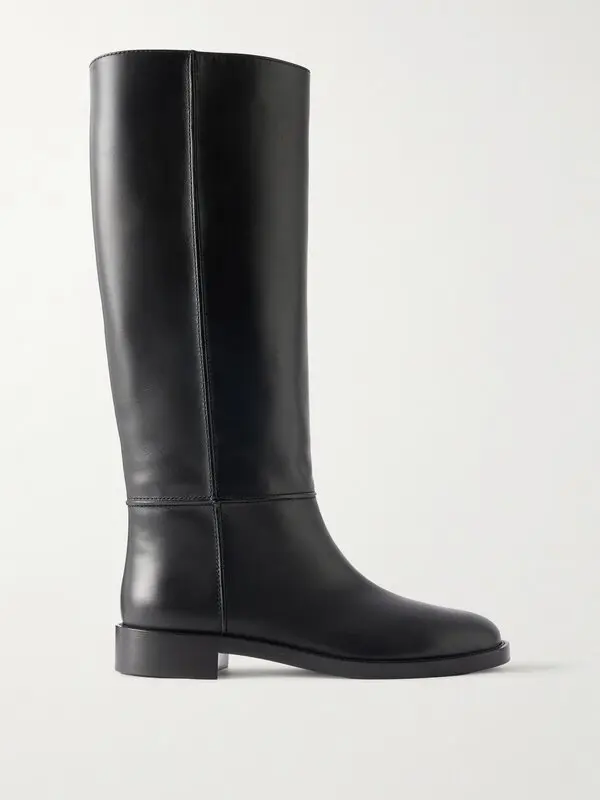 GIANVITO ROSSI Riding Leather Knee-height Boots