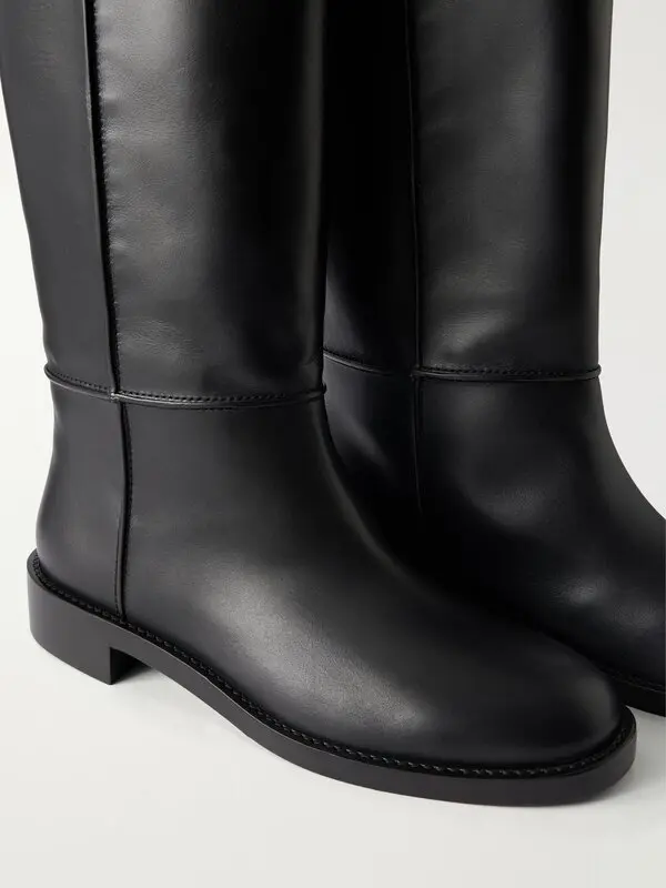 GIANVITO ROSSI Riding Leather Knee-height Boots