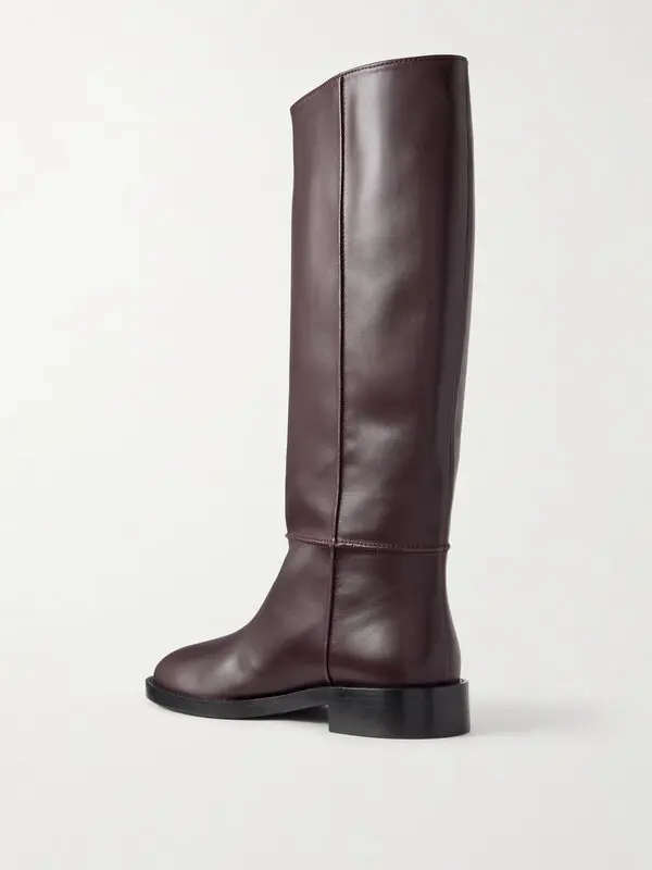 GIANVITO ROSSI Riding Leather Knee-height Boots