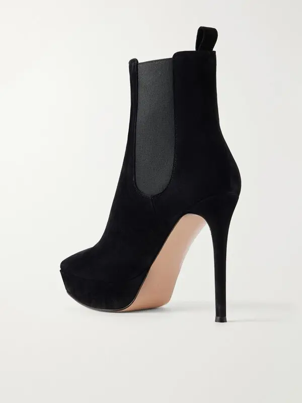 GIANVITO ROSSI 85 Suede Ankle Boots