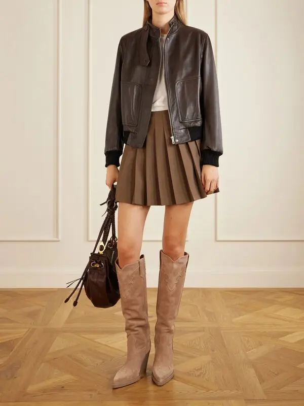 Paris Texas El Dorado Suede Knee-high Boots