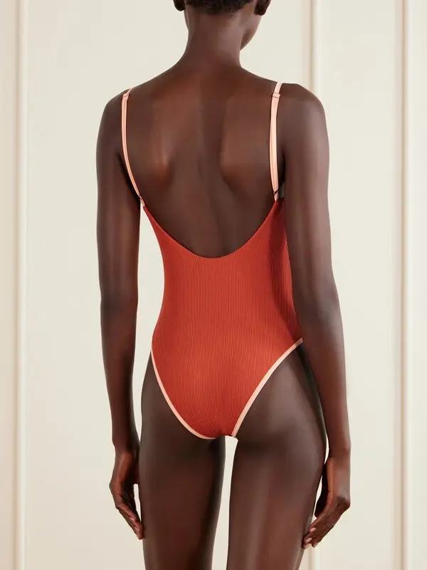 Johanna Ortiz Sundown Dust Ribbed One-piece Swimsuit