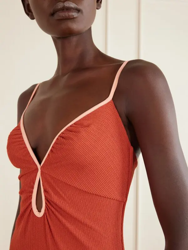 Johanna Ortiz Sundown Dust Ribbed One-piece Swimsuit