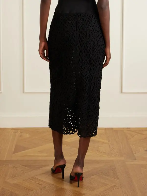 DIOTIMA Marseille Crocheted Midi Skirt