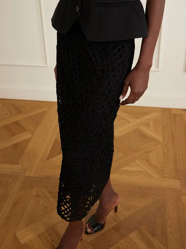 DIOTIMA Marseille Crocheted Midi Skirt