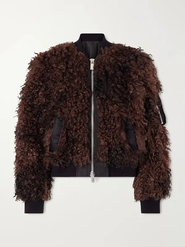 Sacai Plush Bomber Jacket