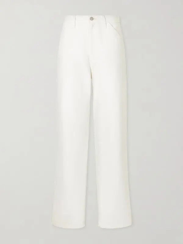 NILI LOTAN Arnaud Carpenter Straight-leg Jeans - Neutrals