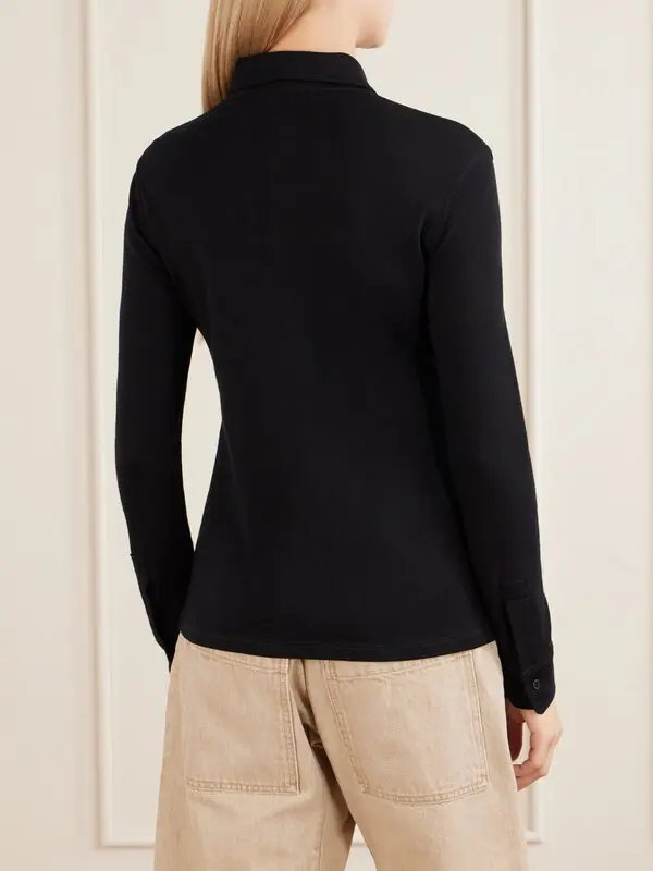 NILI LOTAN Ibra Merino Wool Shirt