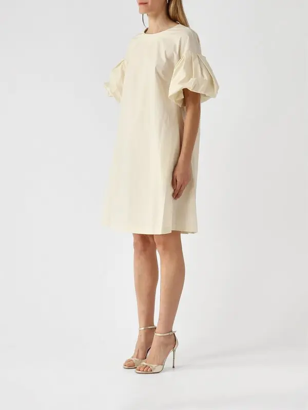 MEIMEIJ Cotton Puff Sleeve Midi Dress