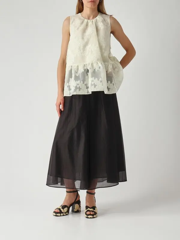 MEIMEIJ Sleeveless Top In Lace