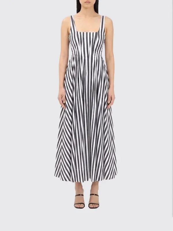 Sportmax Midi Striped Cotton Dress