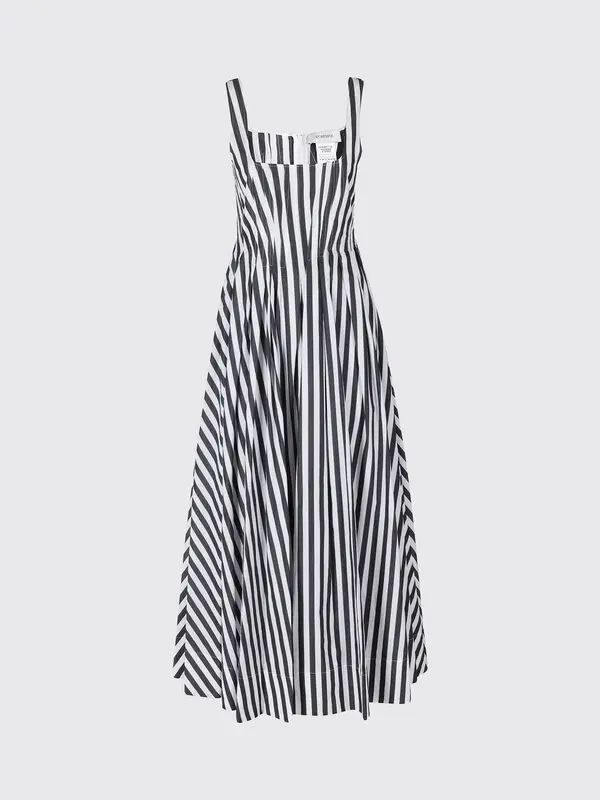 Sportmax Midi Striped Cotton Dress
