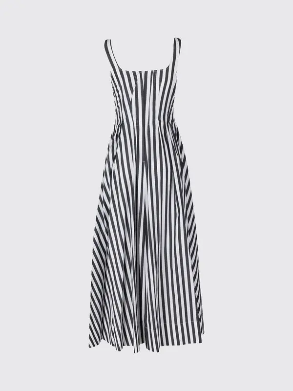 Sportmax Midi Striped Cotton Dress