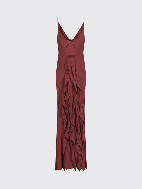 Erika Cavallini Silk Blend Maxi Dress
