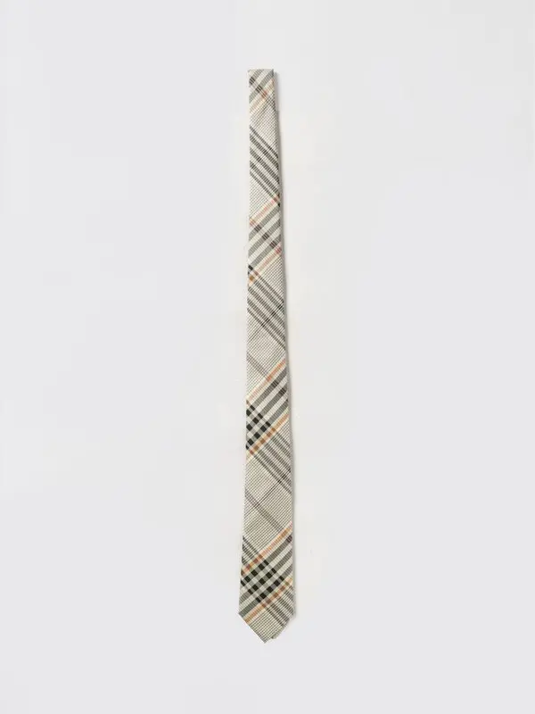 Burberry Vintage Check Silk Neck Tie - Beige
