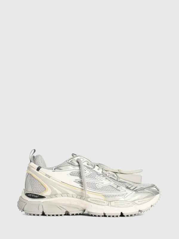 Off-White Be Right Back Leather And Mesh Sneakers
