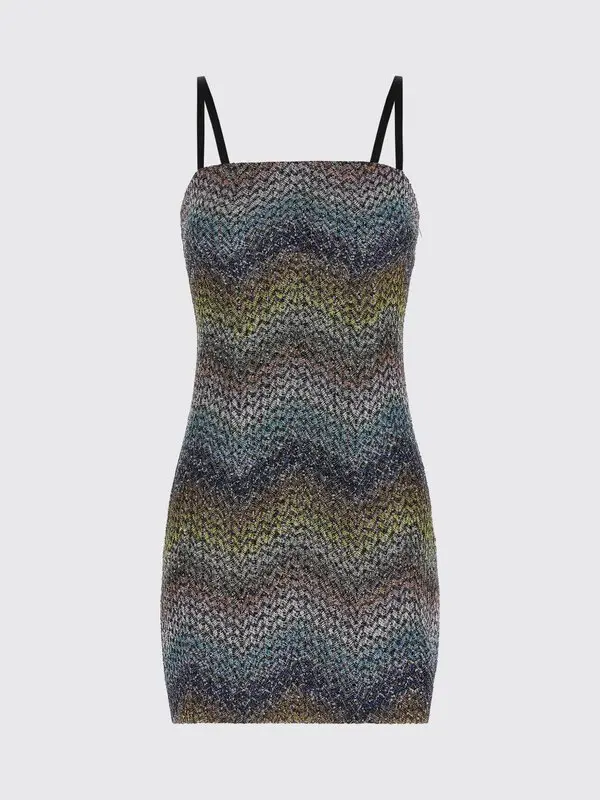 Missoni Zig-zag Pattern Viscose Blend Mini Dress