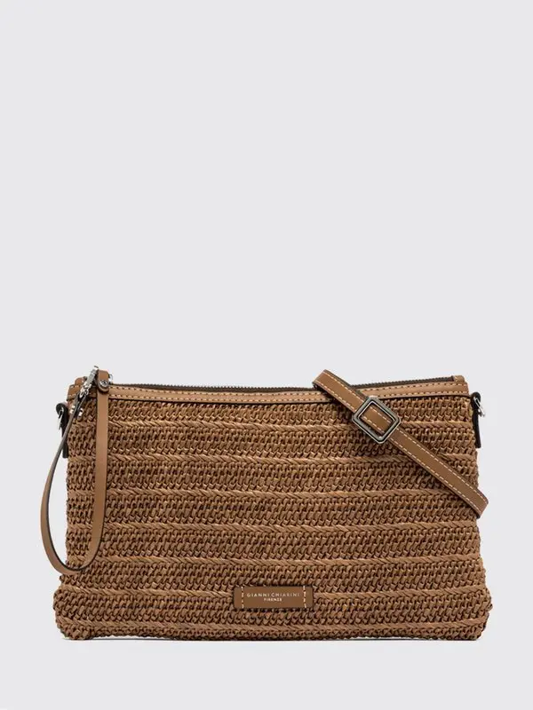 GIANNI CHIARINI Raffia Shoulder Bag