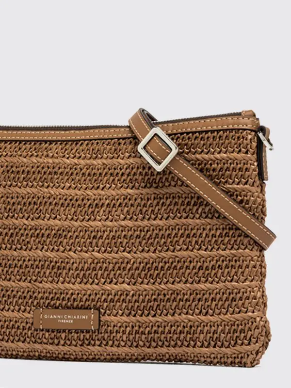 GIANNI CHIARINI Raffia Shoulder Bag