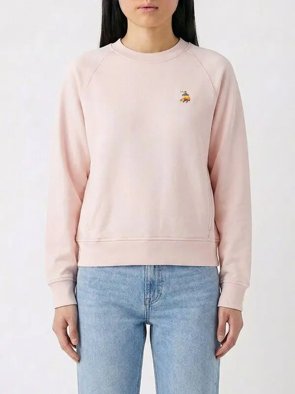 Maison Kitsuné Crewneck Sweatshirt With Embroidered Logo