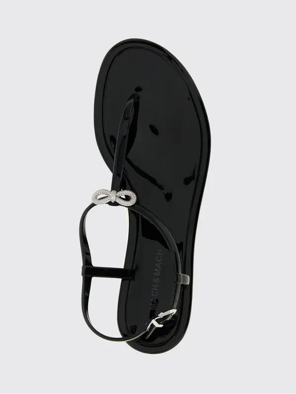 MACH&MACH Pvc Sandal With Rhinestone Bow