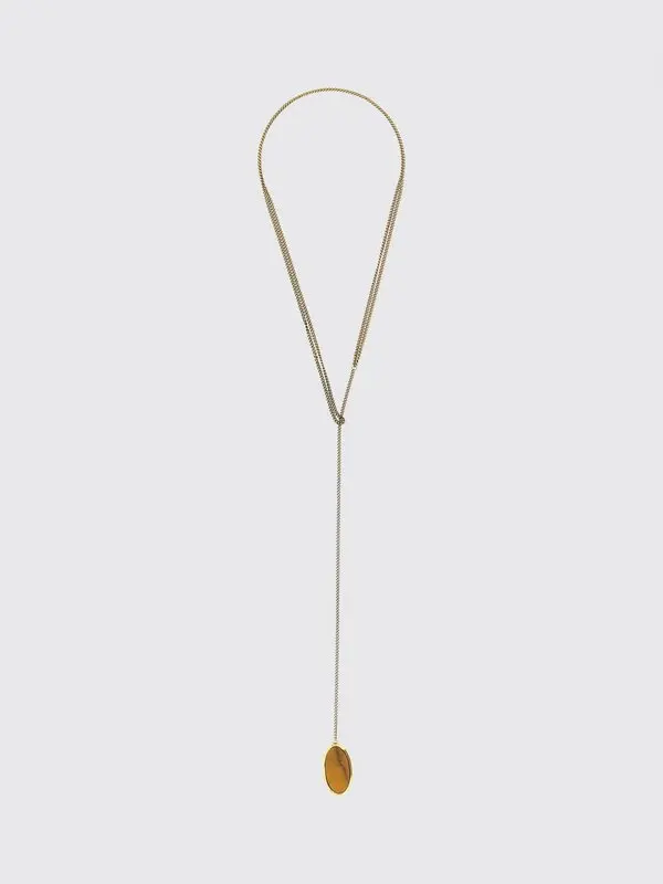 Dries Van Noten Brass Necklace With Stone