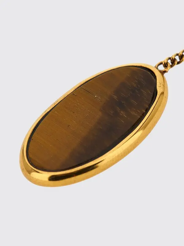 Dries Van Noten Brass Necklace With Stone