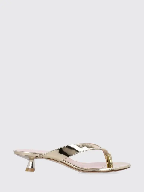 STUART WEITZMAN Laminated Leather Thong Sandals