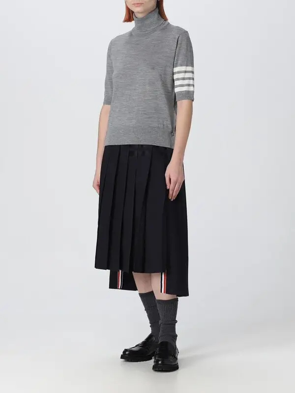 Thom Browne High Neck Jumper - Grey