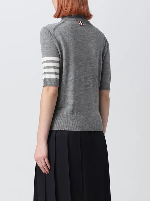Thom Browne High Neck Jumper - Grey
