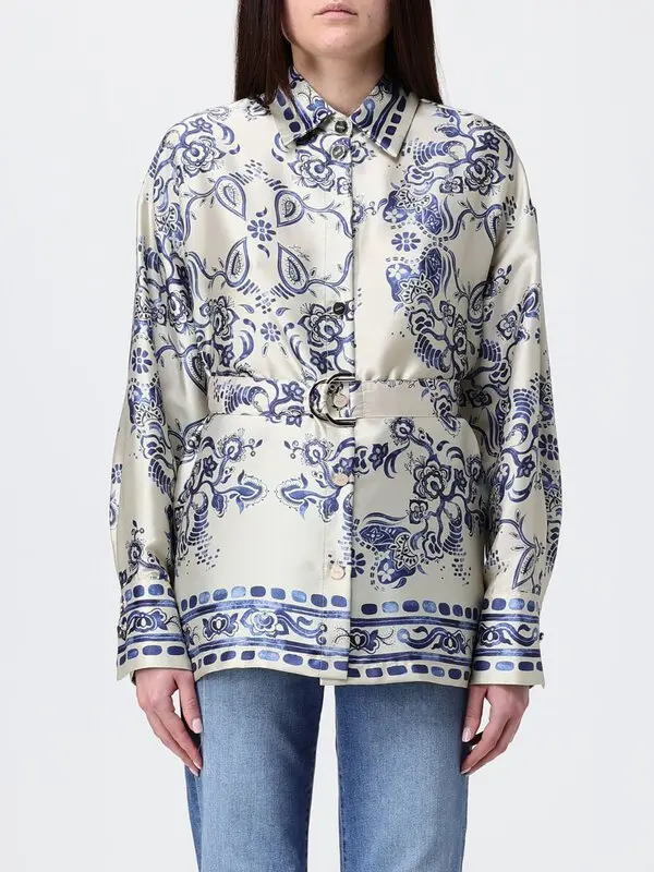 Liu Jo Floral Print Satin Shirt