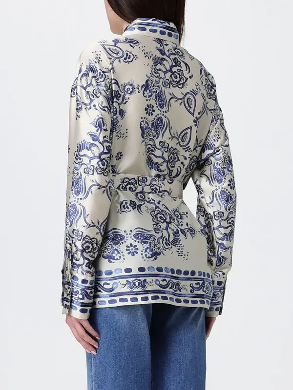Liu Jo Floral Print Satin Shirt
