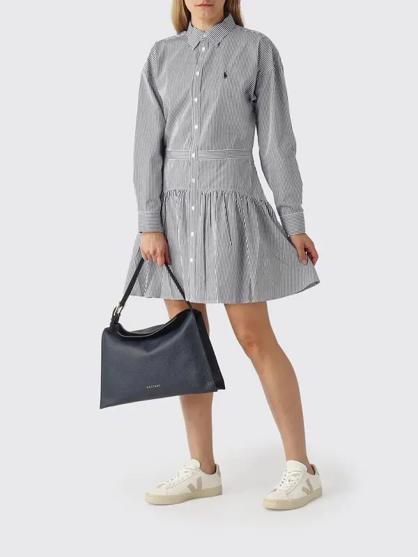 Orciani Hammered Leather Trinity Bag