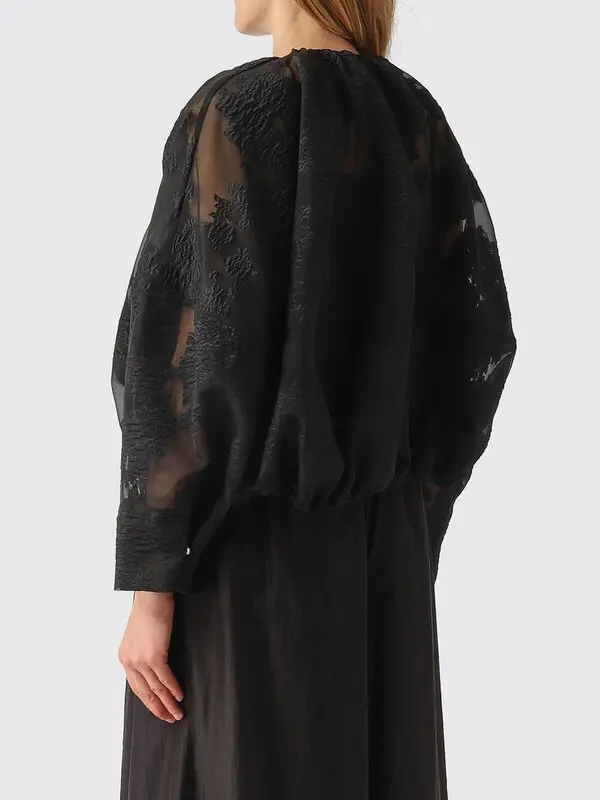 MEIMEIJ Embroidered Fil Coupe Jacquard Bomber Jacket