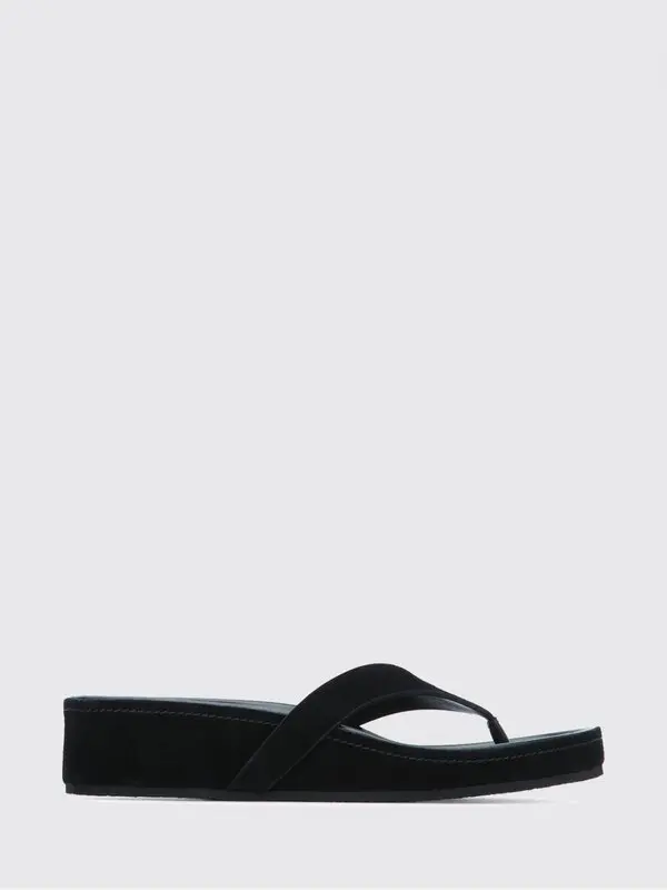 Phoebe Philo Round Suede Flip-flops