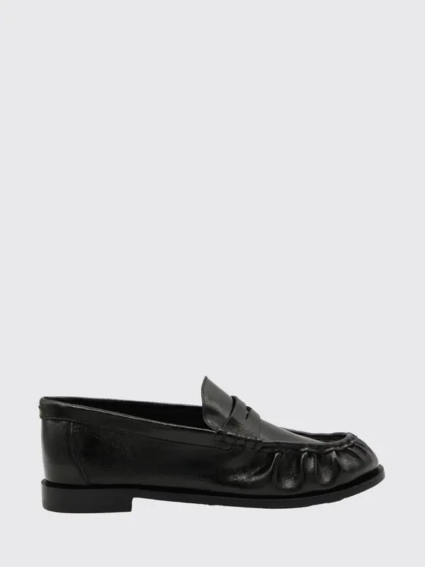RAG&BONE Leather Loafers With Classic Penny Bar And Leather Sole - Black
