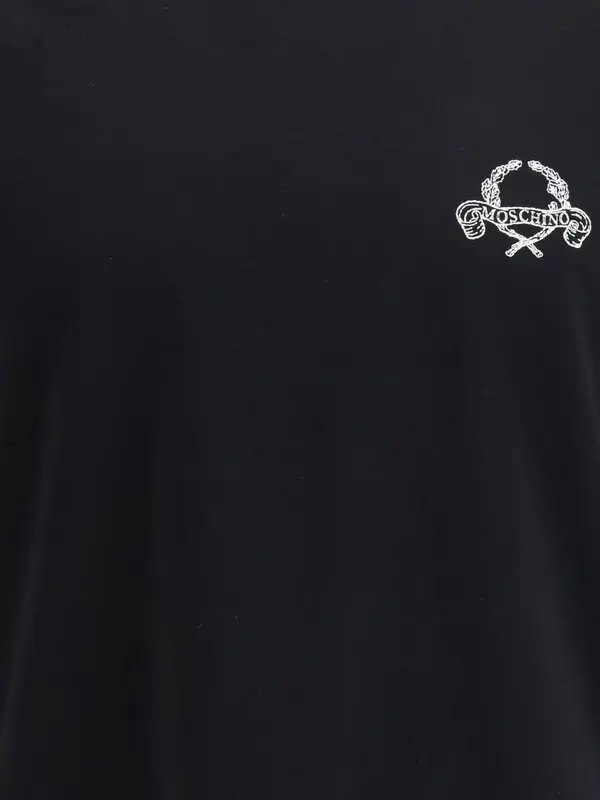 Moschino Cotton T-shirt With Logo - Black