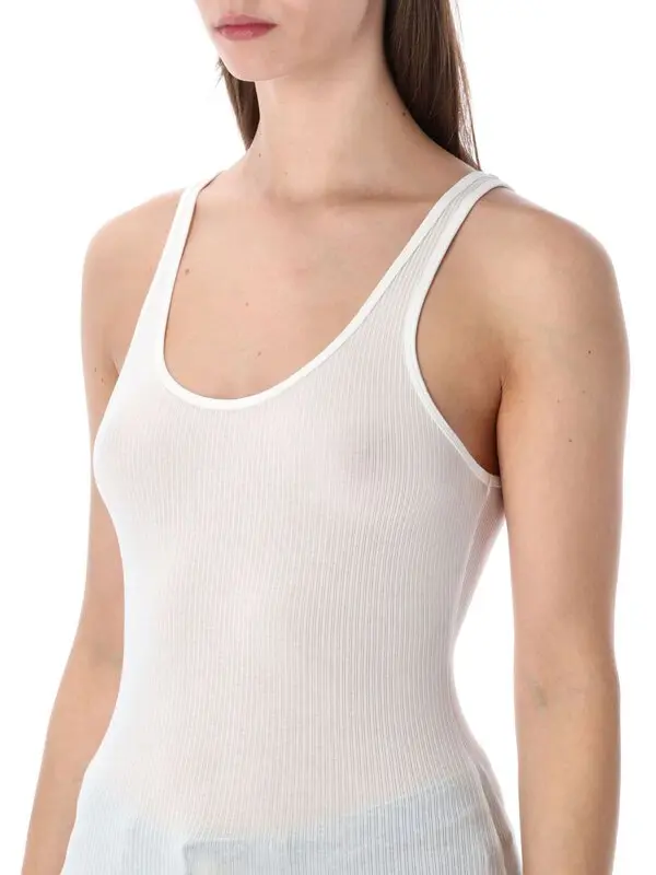 JAMES PERSE Slim Fit Stretch-cotton Top With Thin Straps