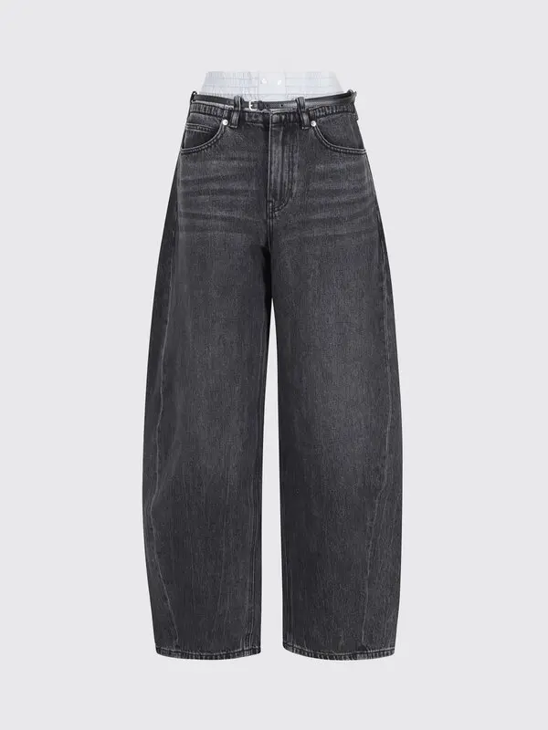 Alexander Wang Baggy Regenerated Denim Jeans - Black