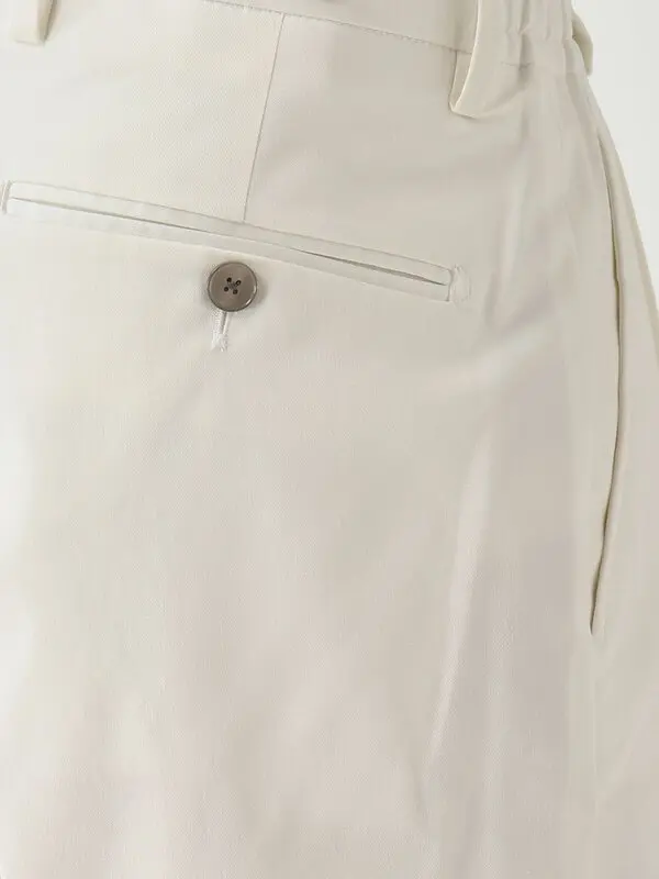 BRIGLIA 1949 Stretch Cotton Chino Trousers - Milk
