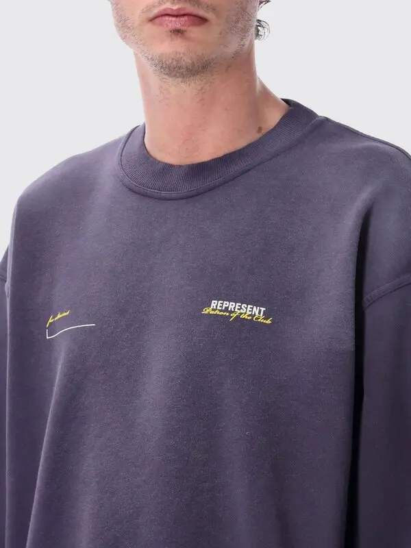 REPRESENT Cotton Crew-neck Sweatshirt With Logo